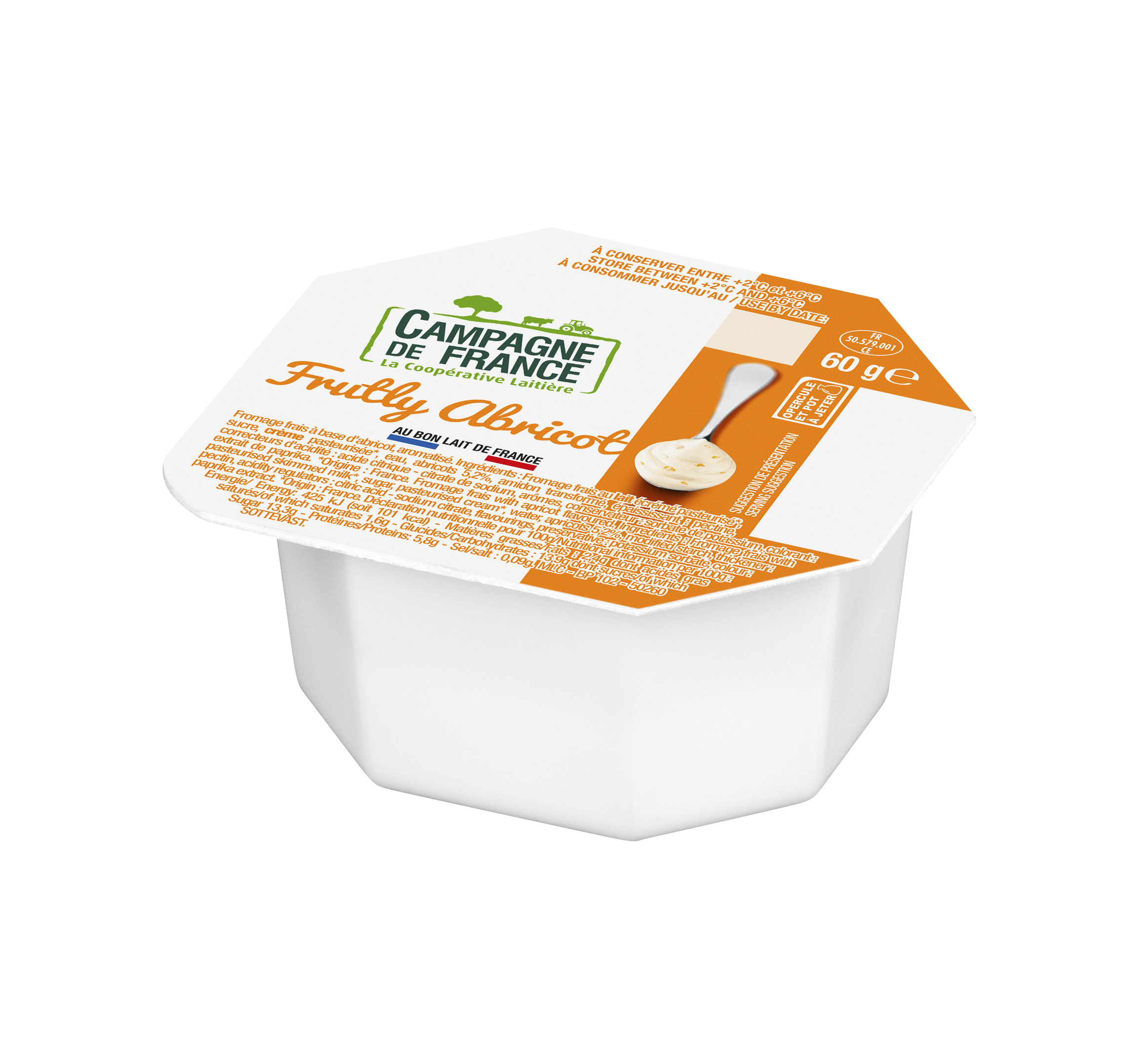 Frutly Abricot 2,4%MG CAMPAGNE DE FRANCE | Campagne de France
