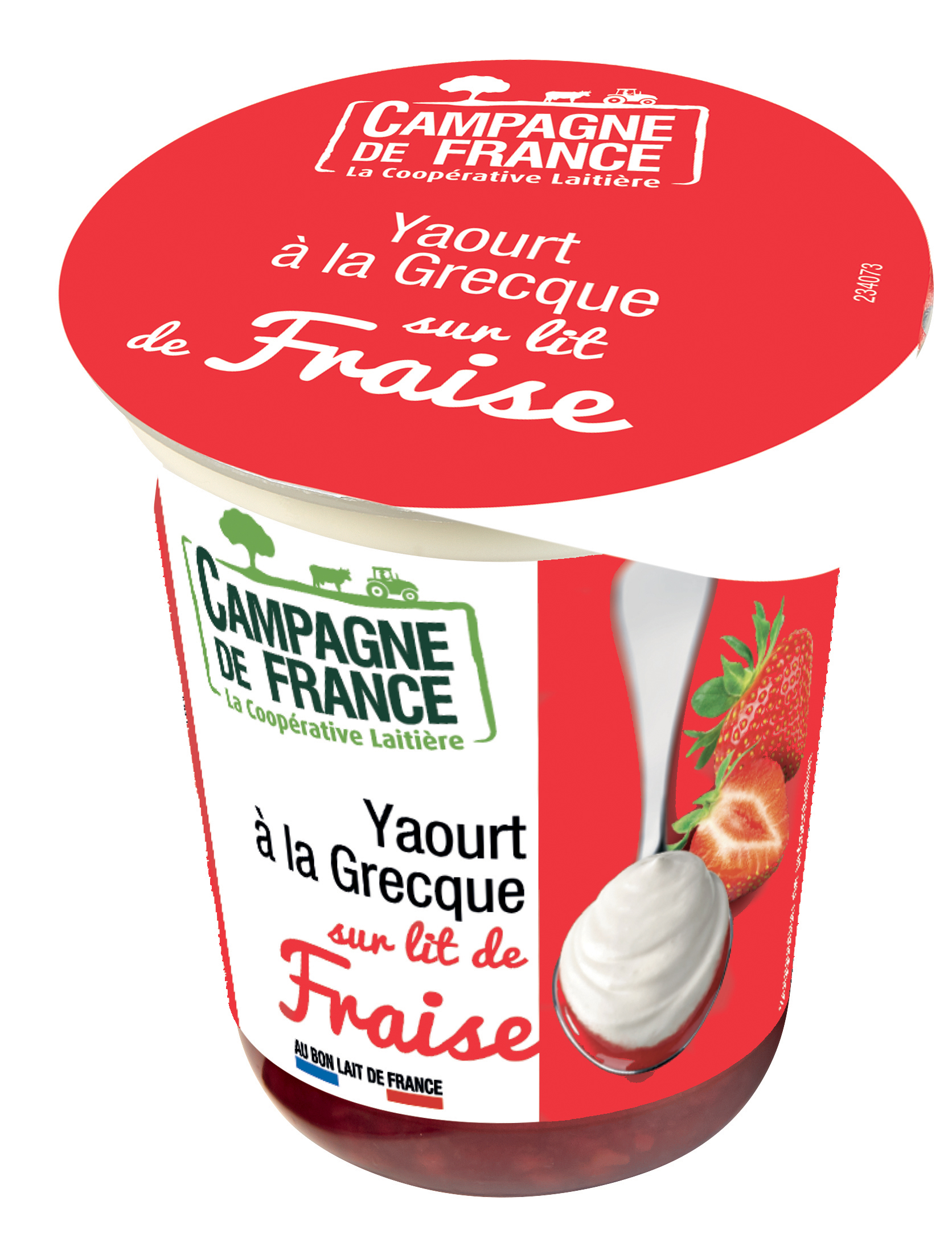 Yaourt à la grecque saveur Fraise CAMPAGNE DE FRANCE | Campagne de France