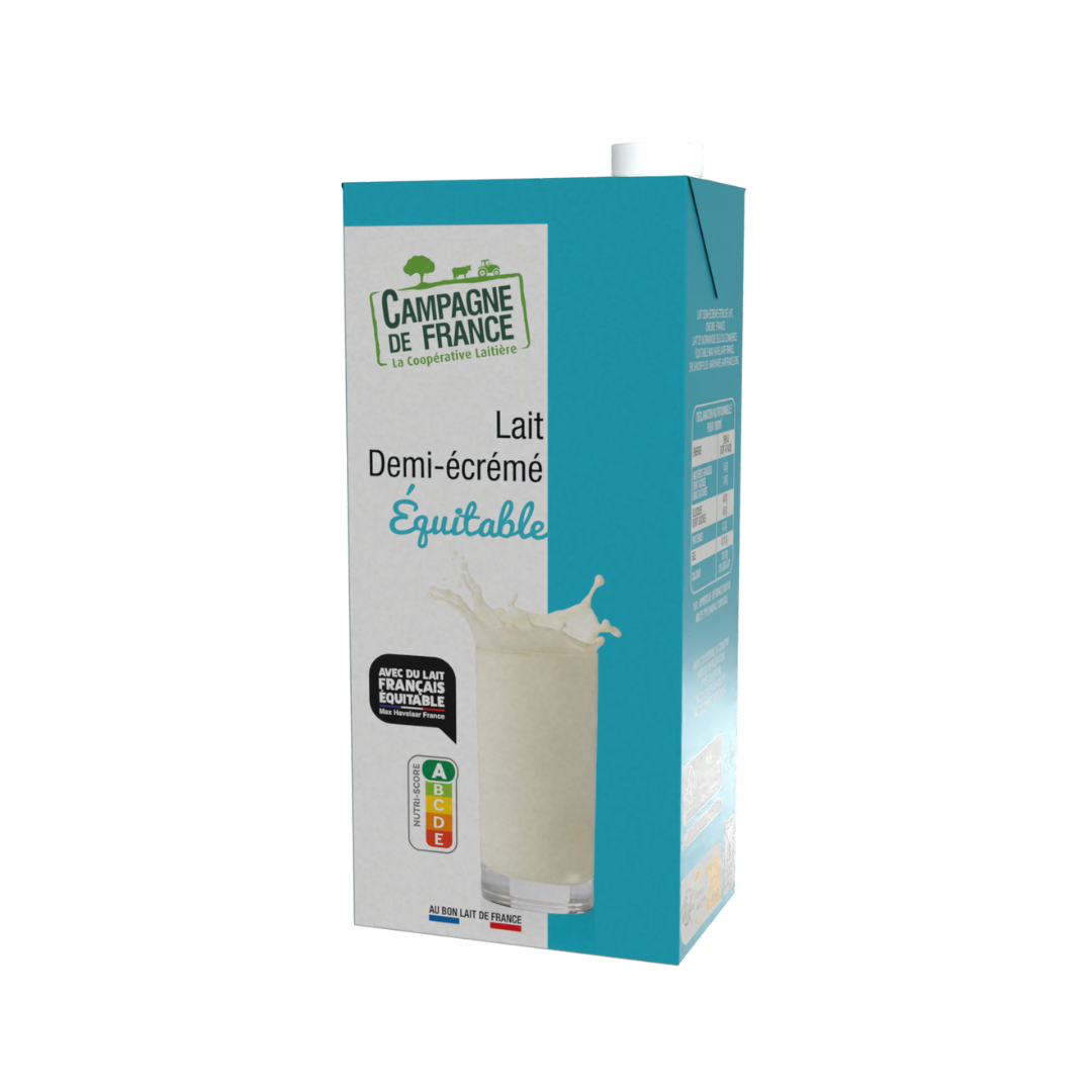 Lait demi-écrémé équitable CAMPAGNE DE FRANCE | Campagne de France
