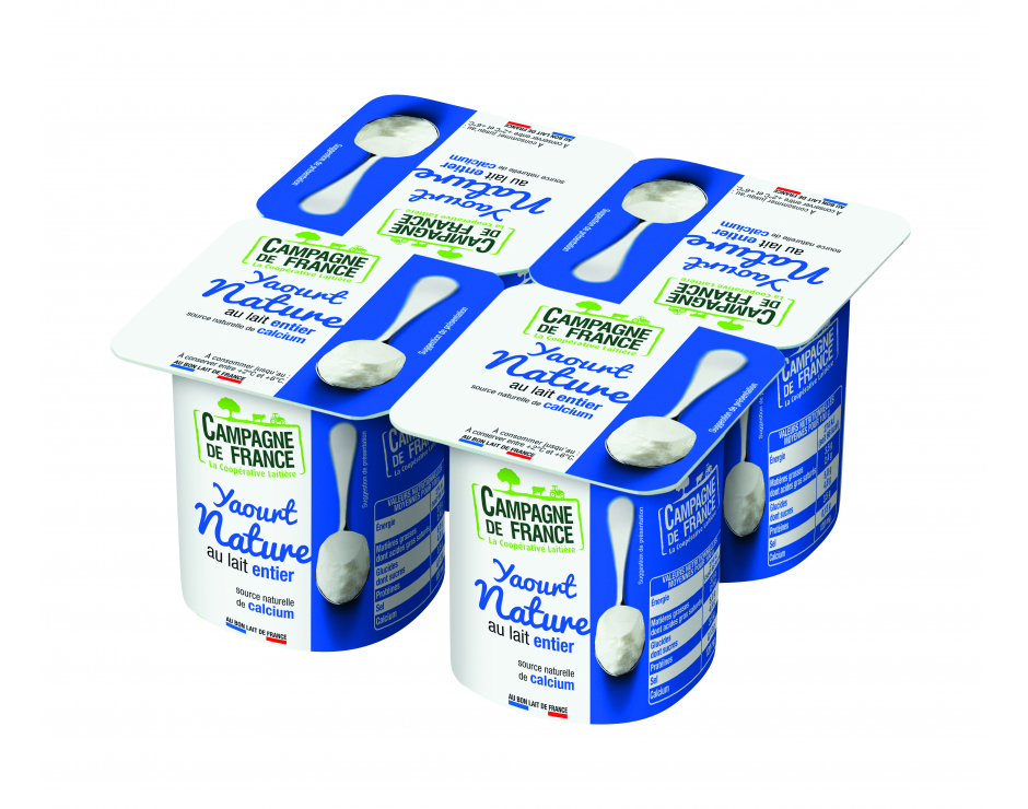 Yaourt nature au lait entier CAMPAGNE DE FRANCE | Campagne de France