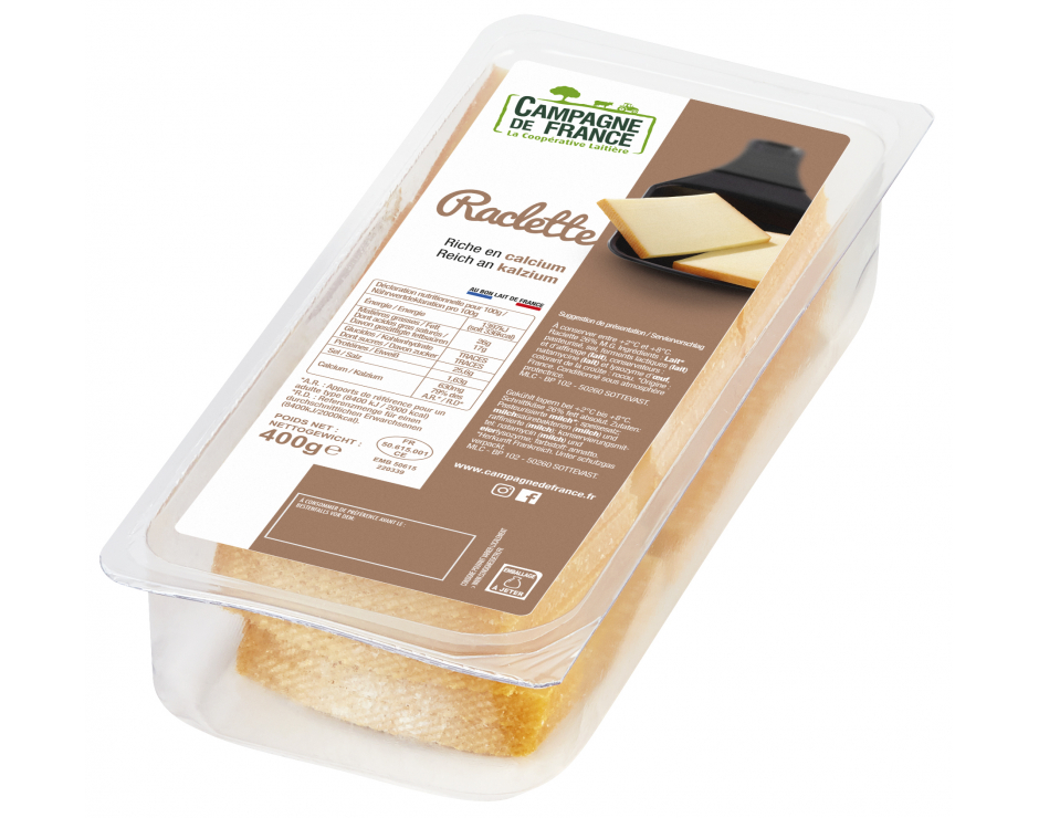 Raclette en tranches 26%MG CAMPAGNE DE FRANCE | Campagne de France